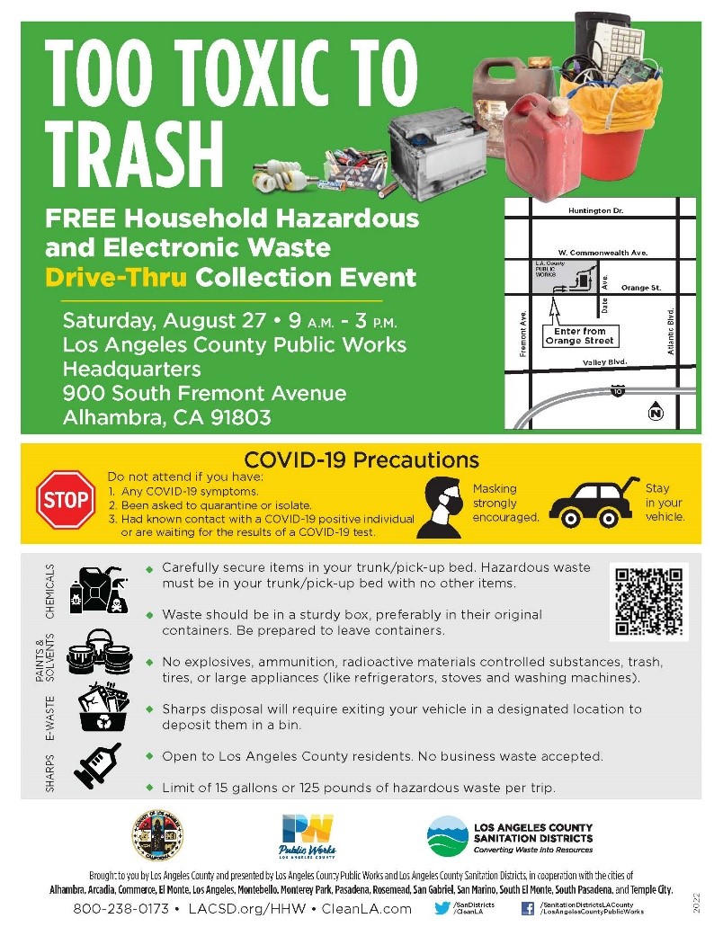 Too Toxic to Trash: Free Event | City Hall Scoop