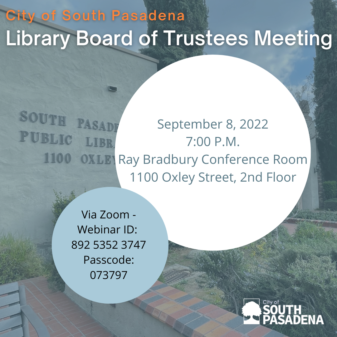 Library Board Of Trustees Meeting City Hall Scoop