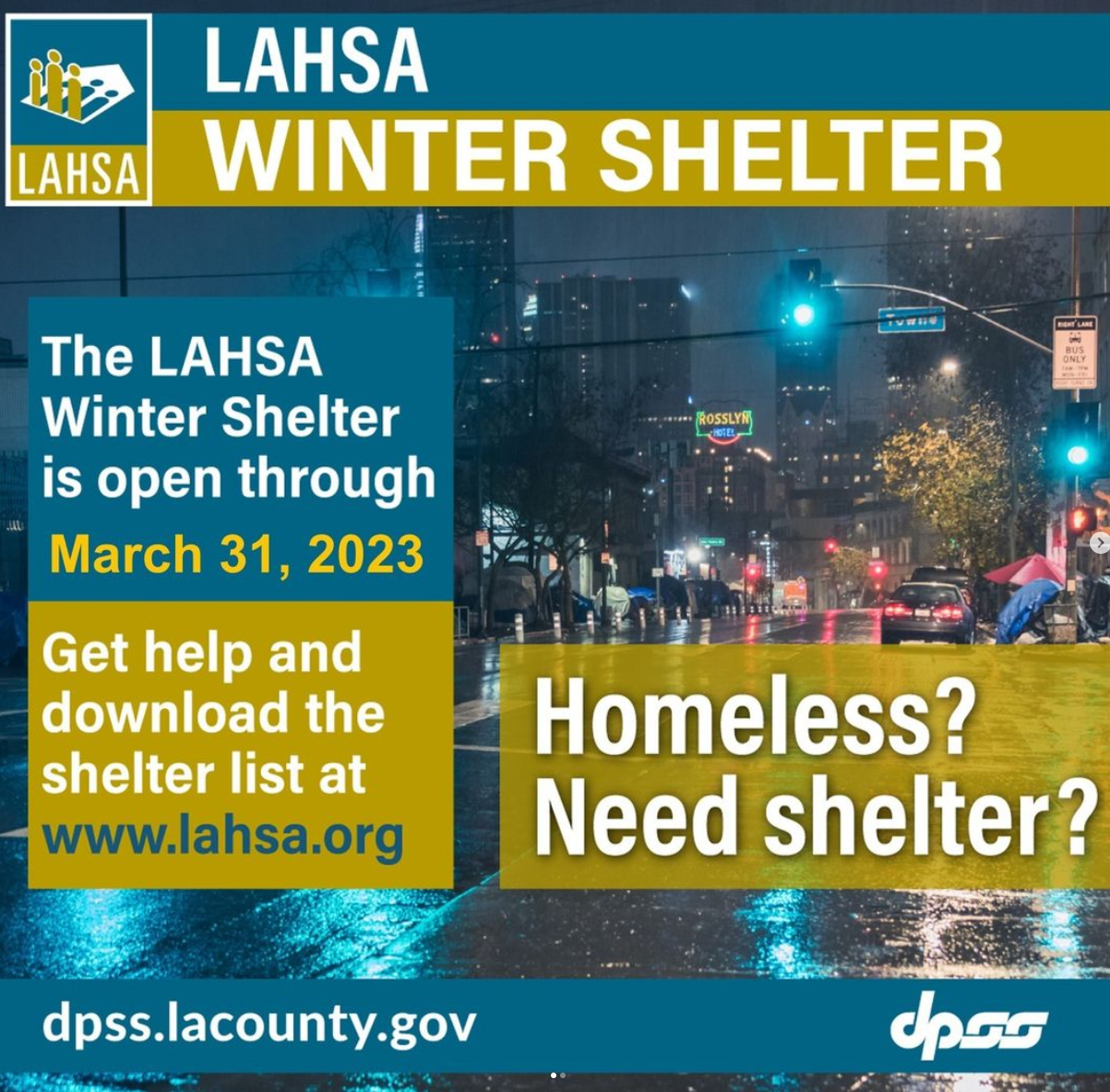 Winter Shelter Program Open Through March 31, 2023 | City Hall Scoop