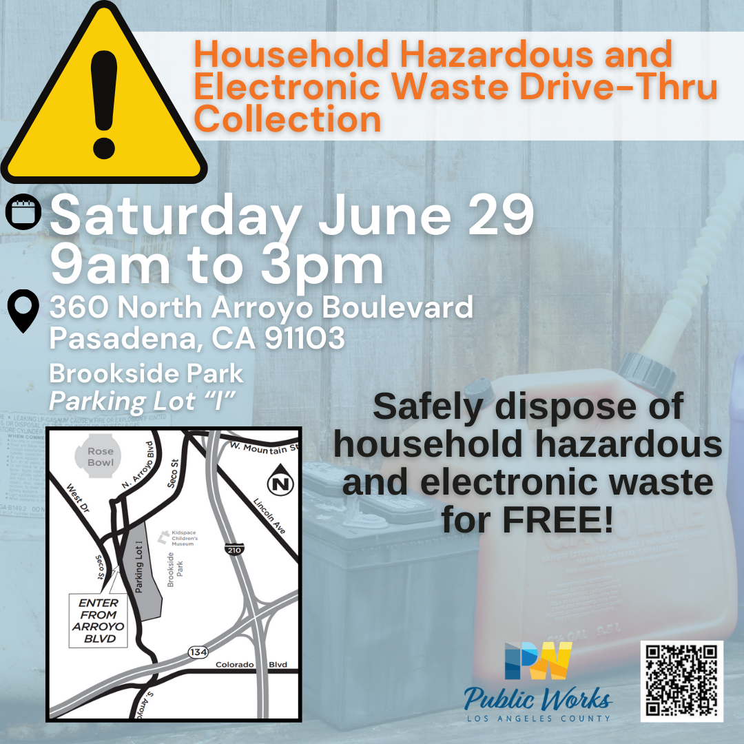 Household Hazardous & Electronic Waste Drive-Thru Collection – June 29 ...