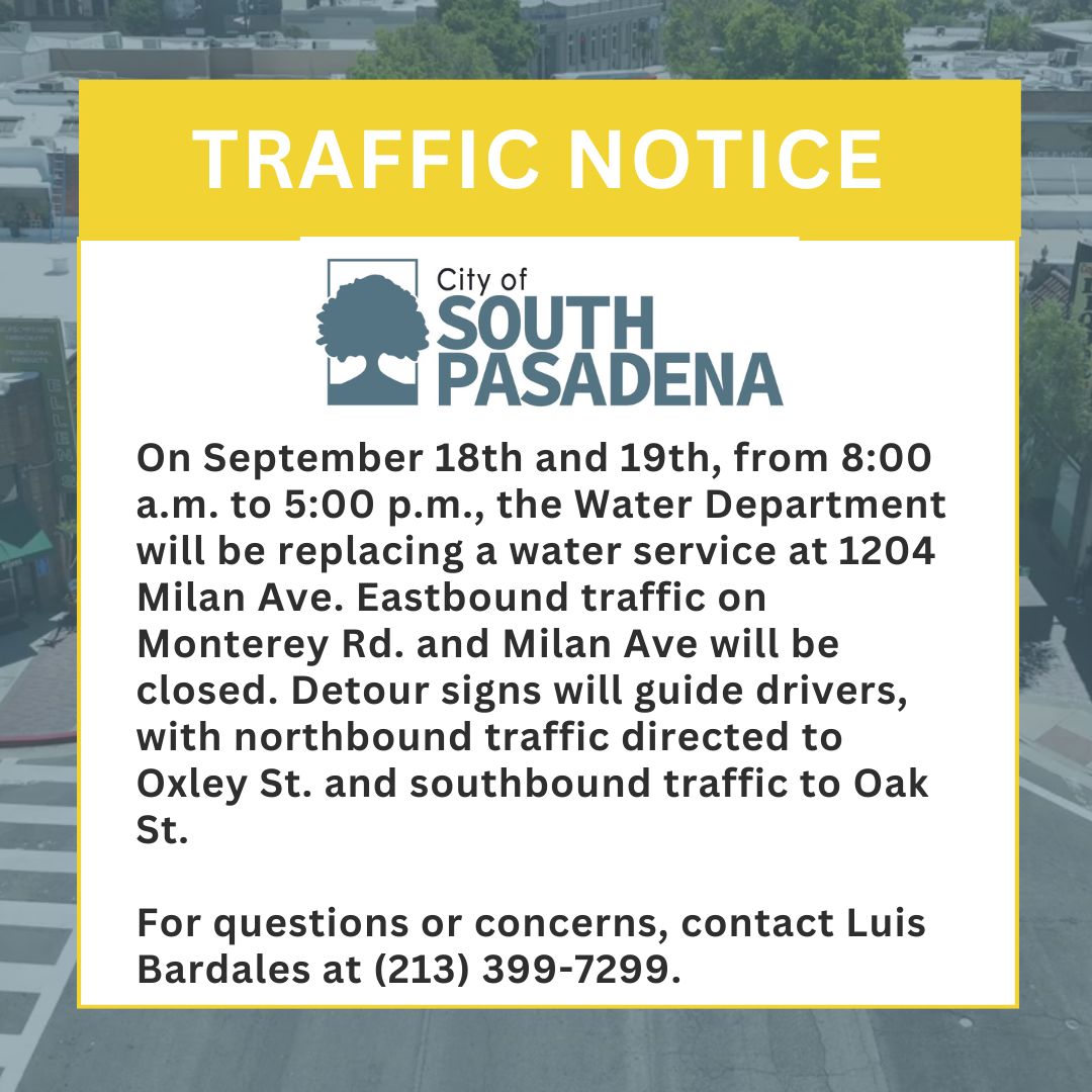 Traffic Notice | City Hall Scoop