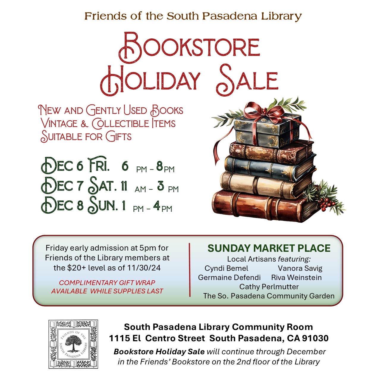 Support Your Library by Shopping the Friends Annual Holiday Sale ...