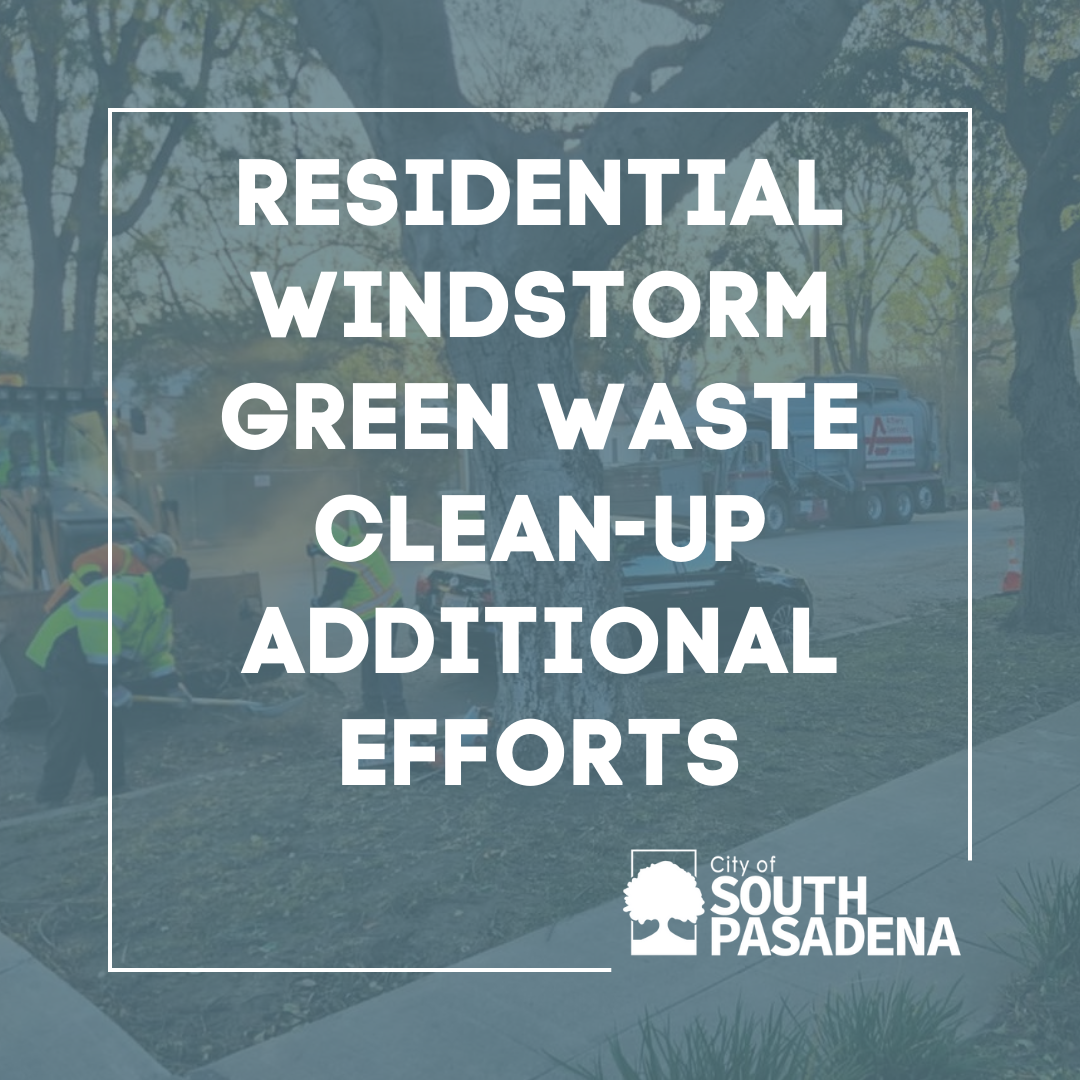 Residential Windstorm Green Waste Clean-Up – Additional Efforts | City ...