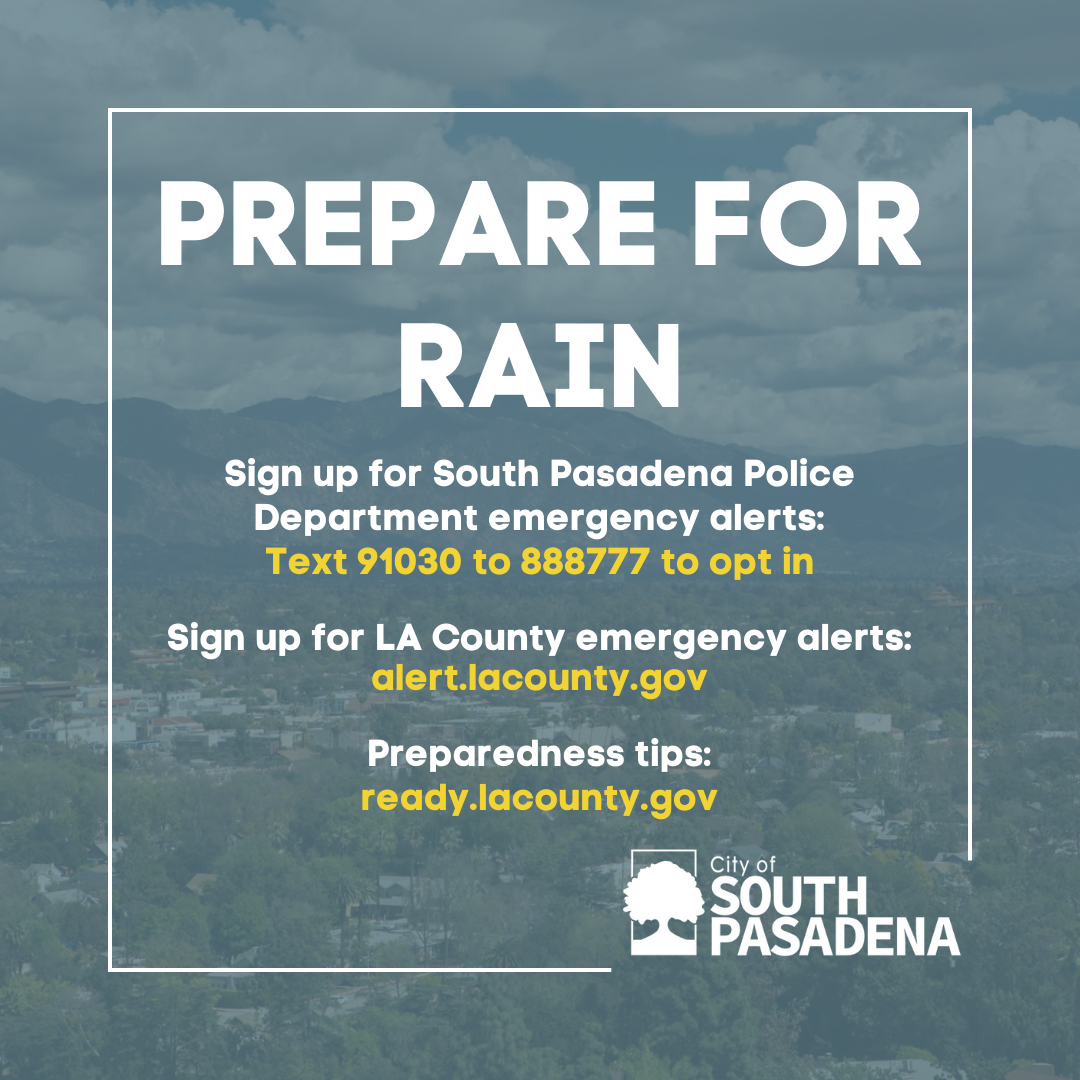 Prepare for Upcoming Rain | City Hall Scoop