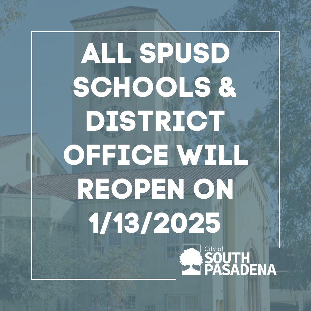 SPUSD Reopening on January 13, 2025 | City Hall Scoop