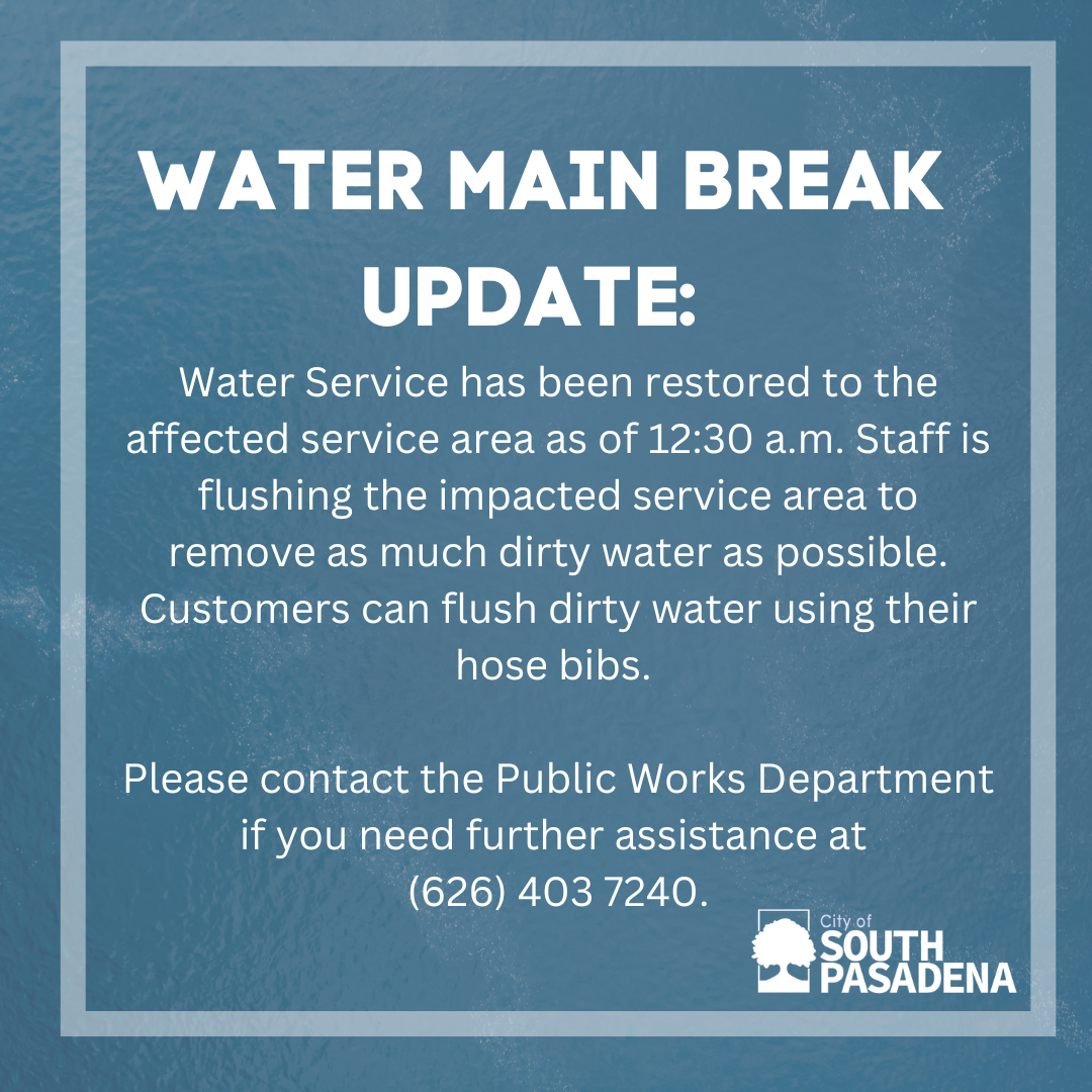 Water Main Break Update: | City Hall Scoop