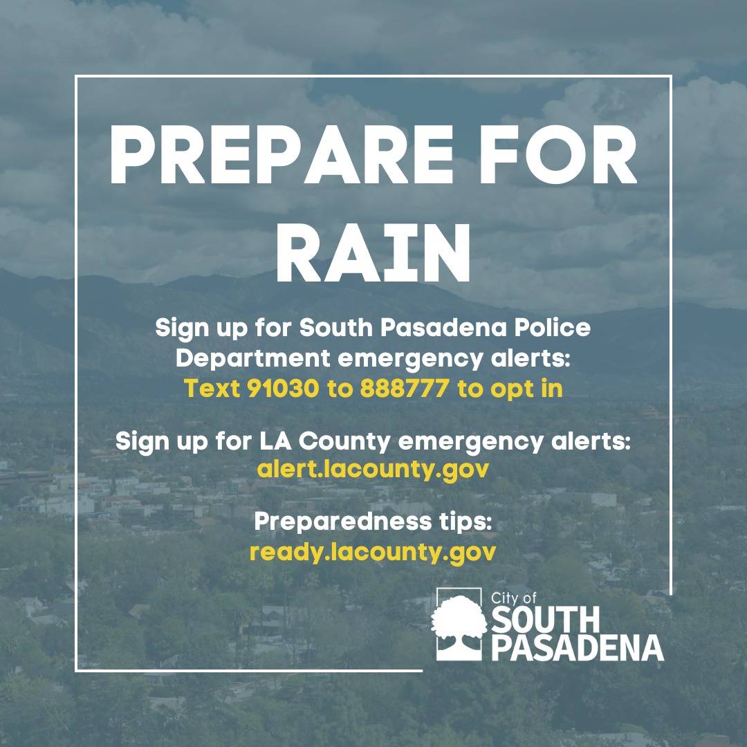 Prepare for Rain | City Hall Scoop