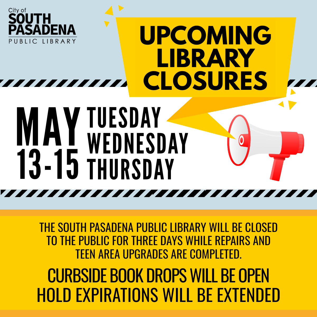 Upcoming Library Closure | City Hall Scoop